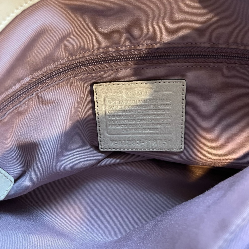 Coach Purse. Shiny Metallic Champagne Color. - Gem